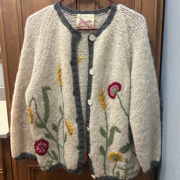 savoia de italia | Sweaters | Vintage Italian Folk Hand Embroidered ...